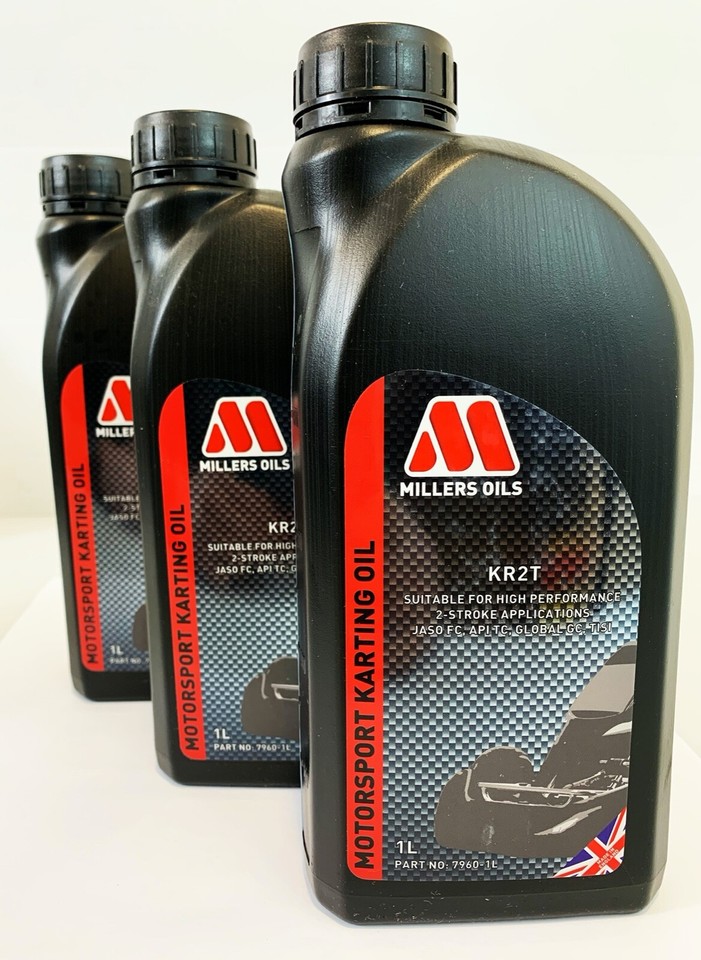 Millers Oils KR 2T Motorsport 2 Stroke Kart Oil - 1 L - Rotax X30 Cadet ...