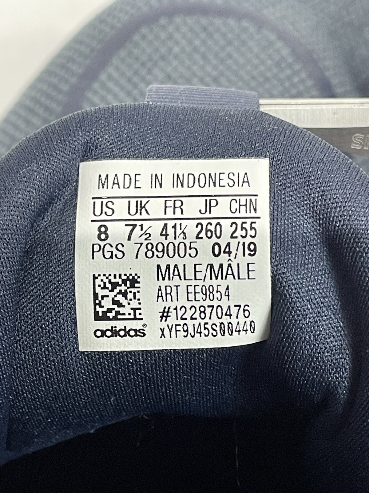 ADIDAS Shoes Cloudfoam PGS 789005 Running Sneakers Mens Size 8 Blue ...