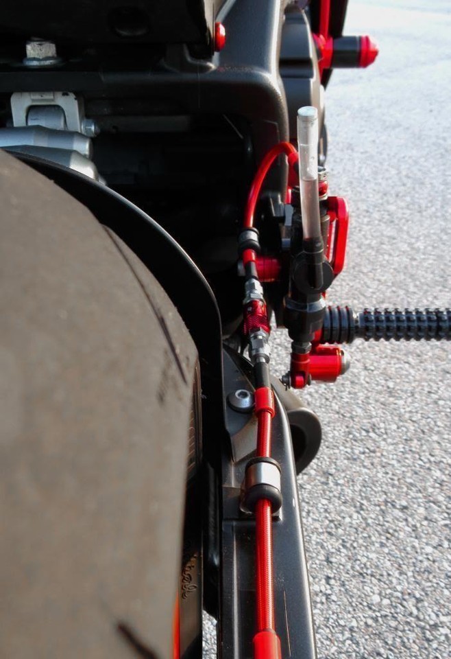 Yamaha R6 R6R Brake Lines (Non-ABS) 2006-2016 2017 2018 Front Rear Red ...