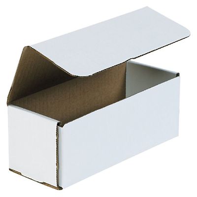 50- 8x3x3 White Corrugated Carton Cardboard Packaging Shipping Mailing ...