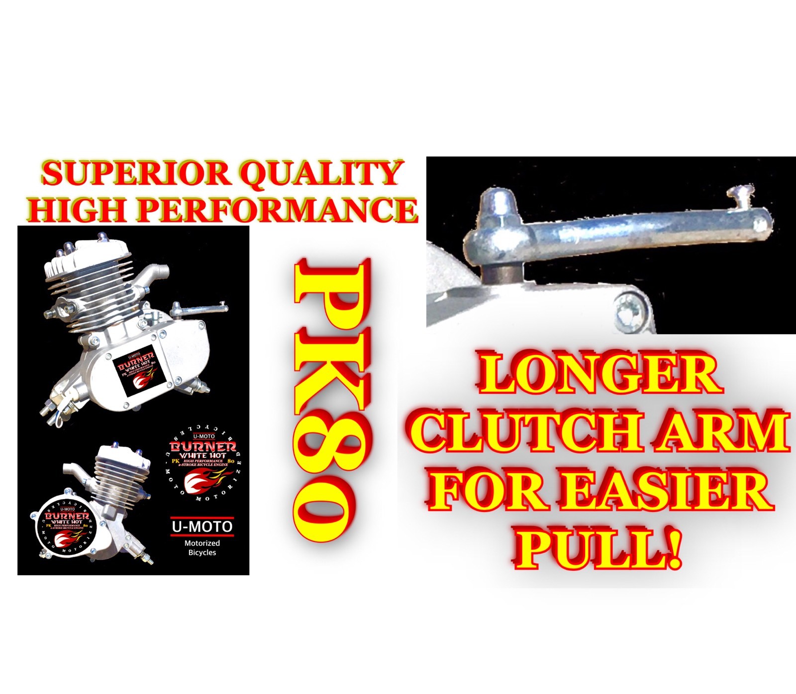 DIY 2-STROKE HIGHEST POWER PK80 66CC/80CC MOTORIZED BIKE ENGINE KIT! | eBay