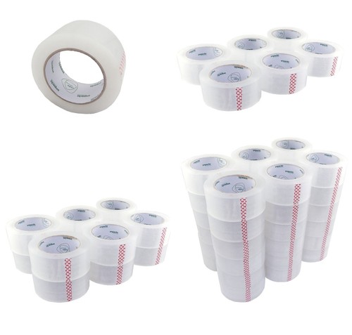1-36 Rolls Clear Packing Tape Shipping Box Carton Sealing 2.2mil 2" x ...