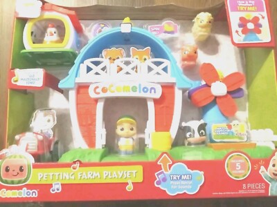 CoComelon Petting Farm Playset NEW Plays "Old McDonald" Song.. Inc. 5 ...