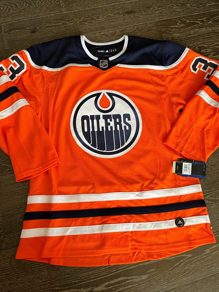 Authentic NHL Adidas Edmonton Oilers Home Cam Talbot #33 Orange jersey ...