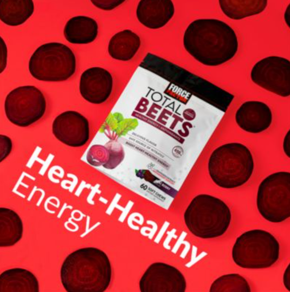 Total Beets Chews “Energy for Heart Health “ 325 MG “ Acai Berry (60 ...