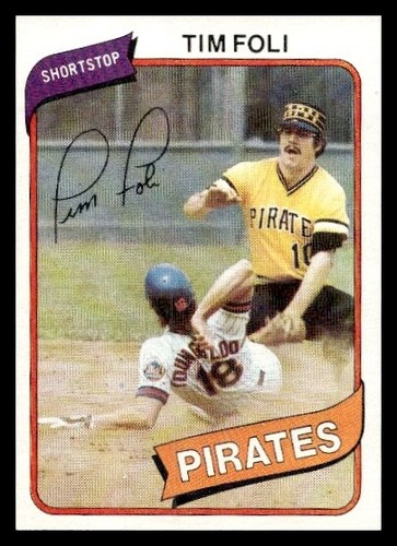 1980 Topps #246 Tim Foli Pittsburgh Pirates Baseball card | eBay