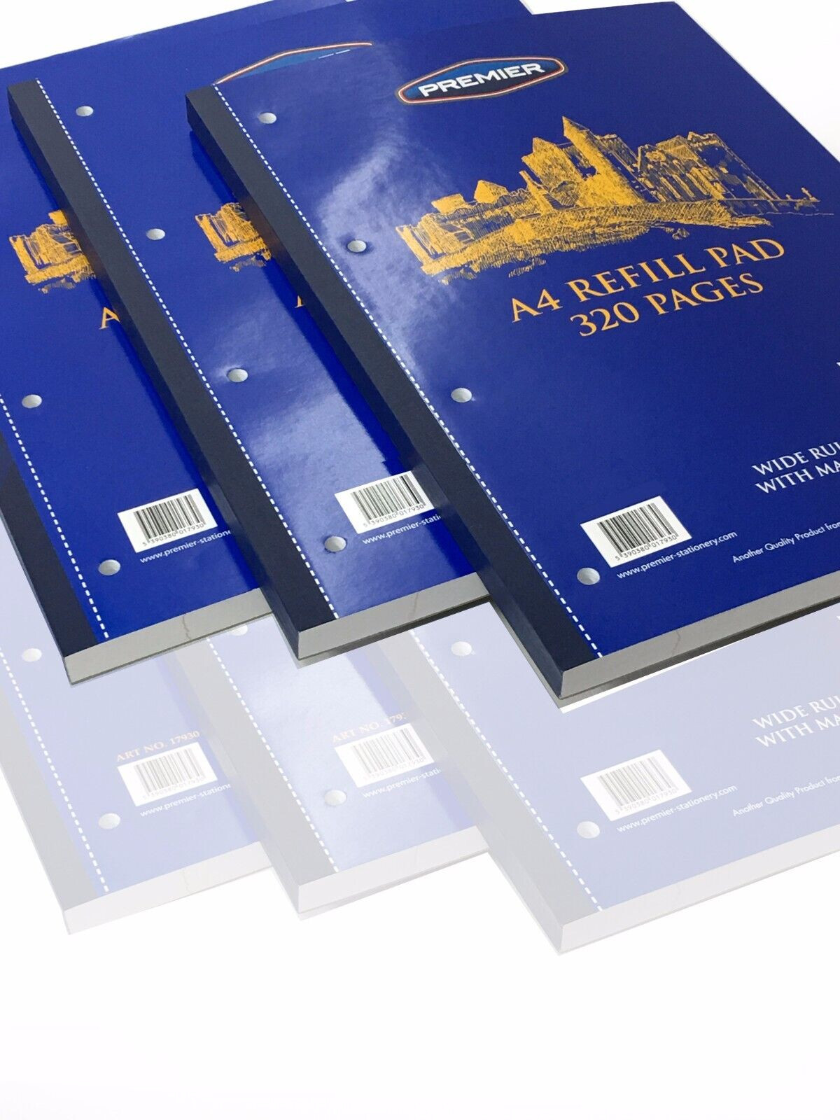 A4 Refill Paper Pad Ringbinder Lined Pages Writing Sheets Jumbo Notepad ...