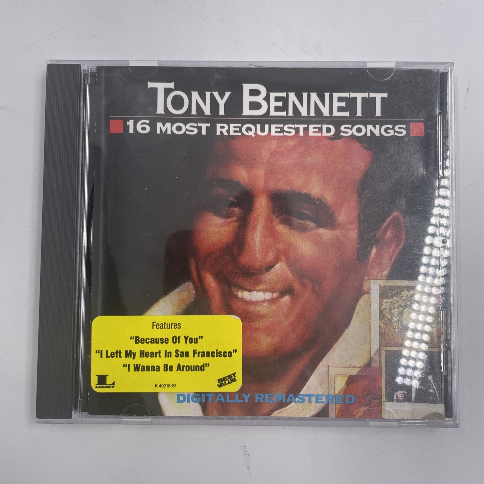 Tony Bennett 16 Most Requested Songs CD - 1986 Music Compact Disc w ...