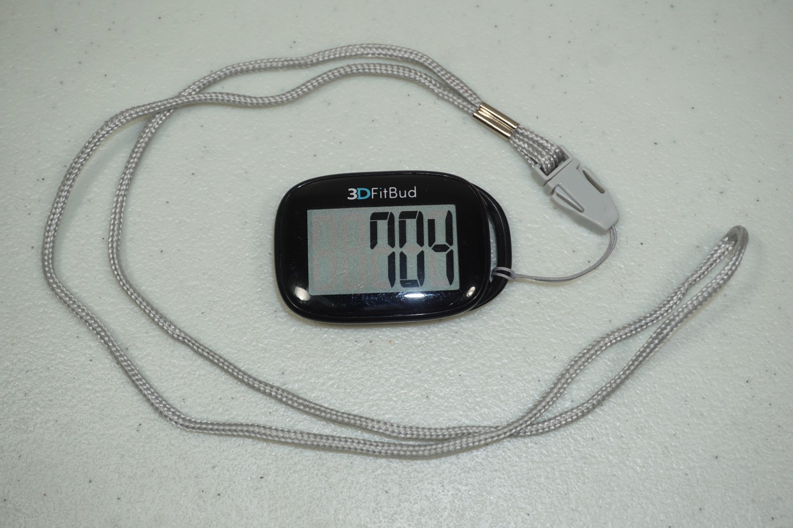 3DFitBud Simple Step Counter Walking Pendant Pedometer with Lanyard 3D ...