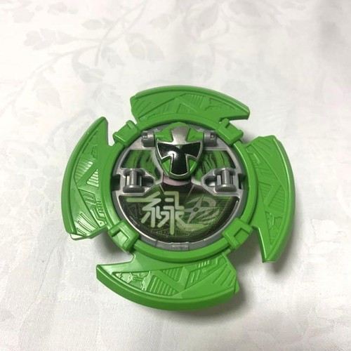 RARE! BANDA Power Rangers Ninja Steel Ninninger DX Green Ninja Shuriken ...