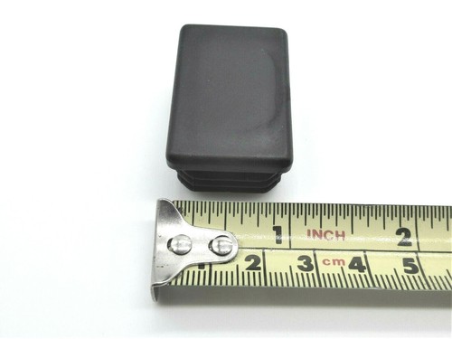Rectangle End Cap Plugs 1 1/2" X 1" Tubing Plugs Rectangular Pipe Caps ...