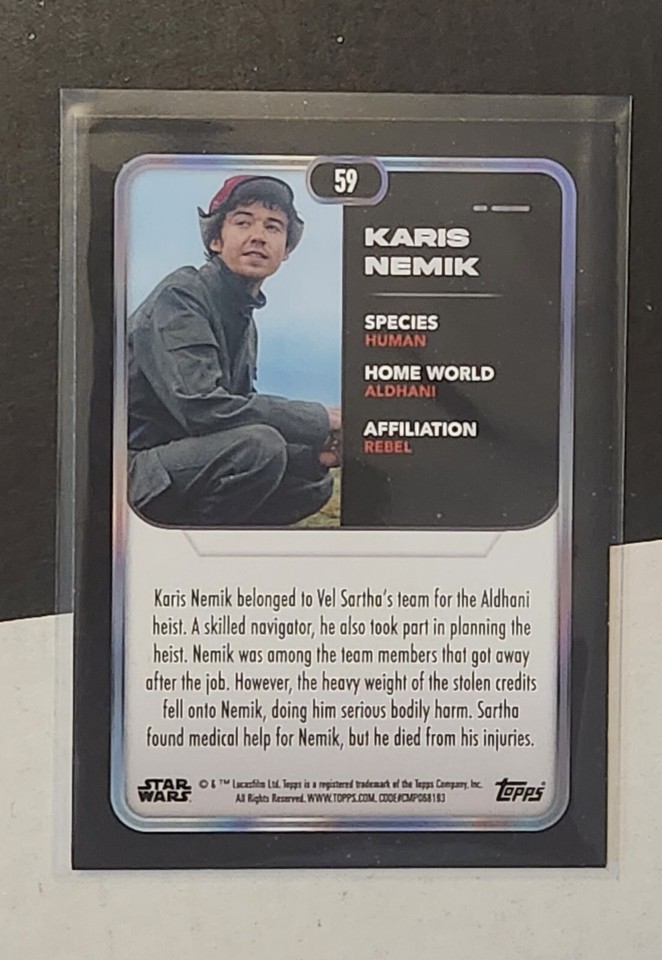 2023 Topps Star Wars Karis Nemik #59 | eBay