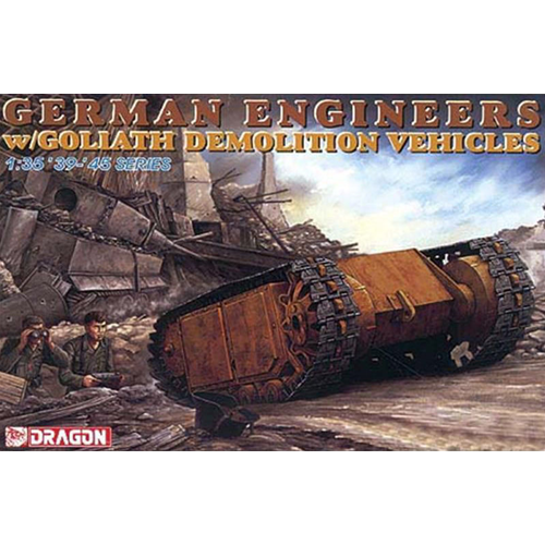GERMAN ENGINEERS WITH GOLIATH DEMOLITION VEHICLES KIT 1:35 Dragon ...
