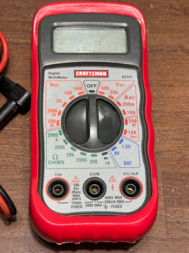 Craftsman Digital Multimeter AC/DC 8 Function 82141 Tested & Working | eBay