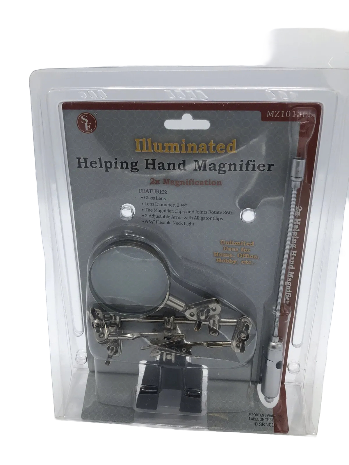 SE MZ1013 Helping Hand with Magnifying Glass - 2X - 3 1/2” Magnifier ...