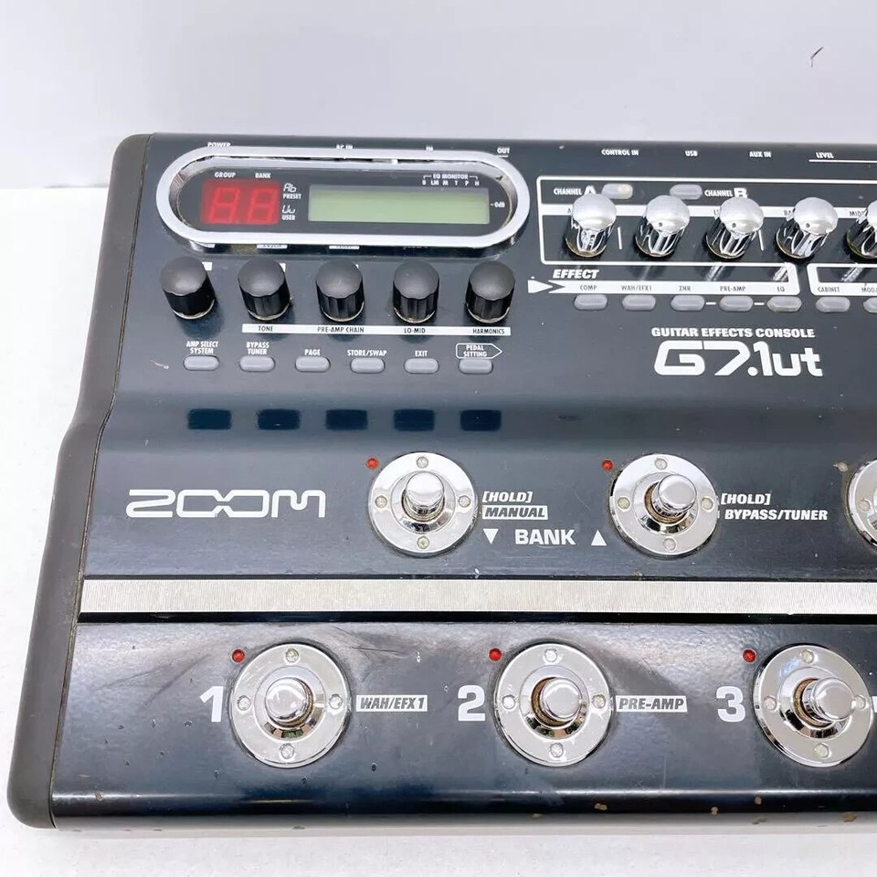 ZOOM G7.1ut Guitar Effects Console Processor TESTED EXCELLENT w ...