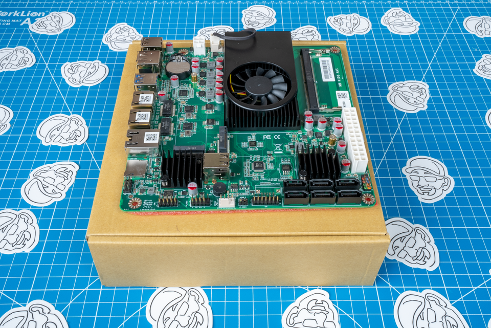 Topton N18 N100/N150/N305 Mini-ITX NAS Motherboard:6xSATA/2xM.2/2x2 ...