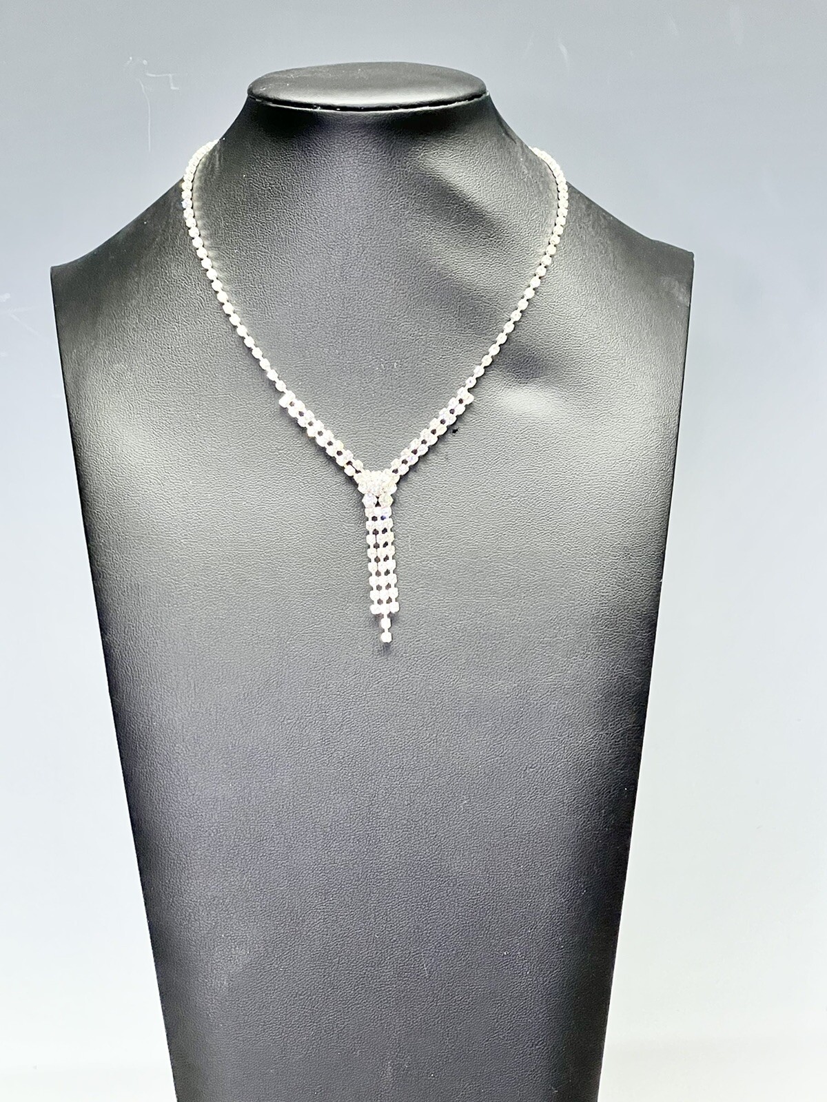 Christina Collection Shiny Rhinestone Necklace 14" Wi… - Gem