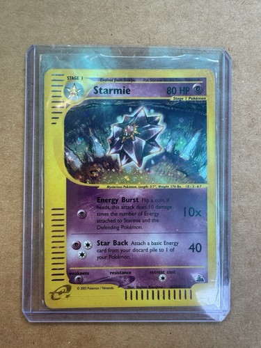 Starmie H28/H32 Holo Rare Skyridge Pokemon Card Lightly Played No ...