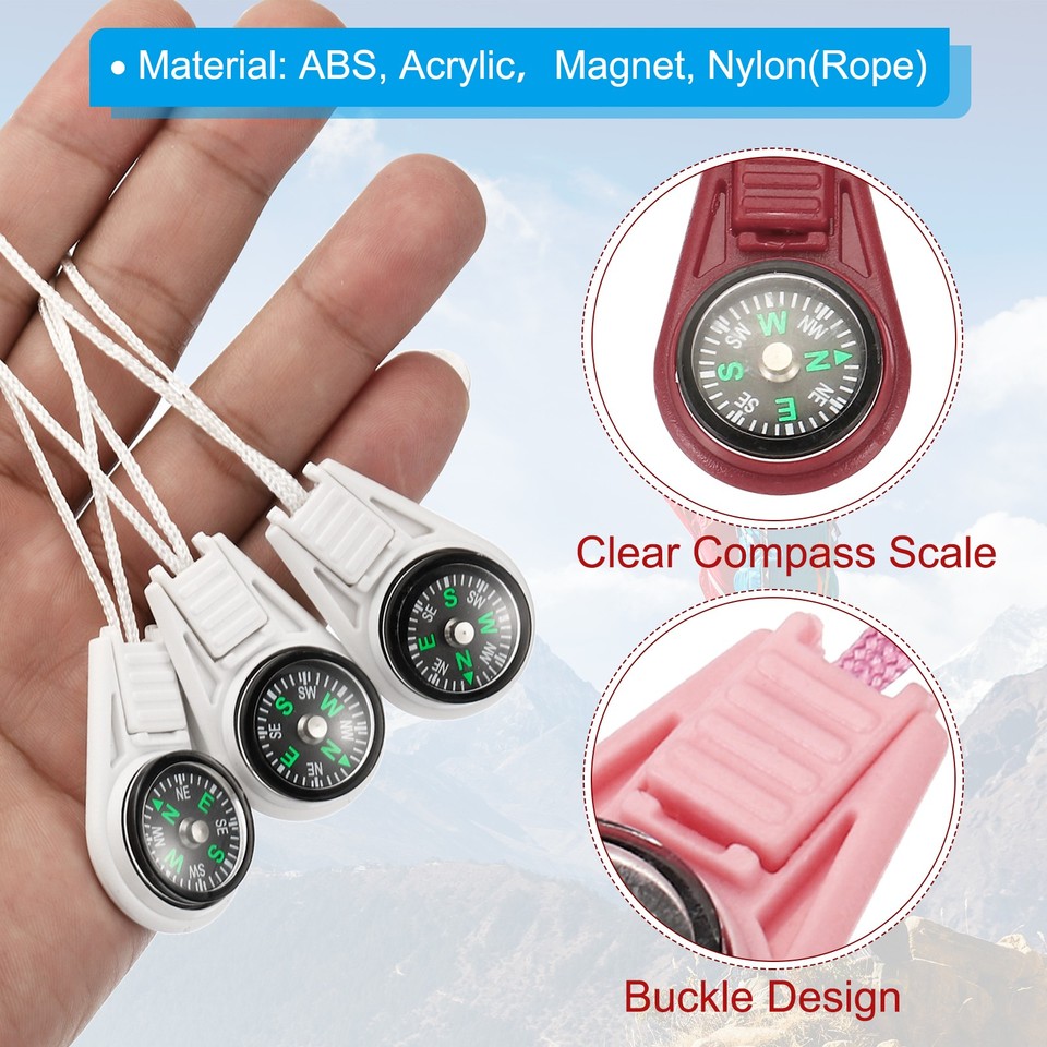 25Pcs Mini Survival Compass, Button Compass Bulk kit, Dark Green | eBay