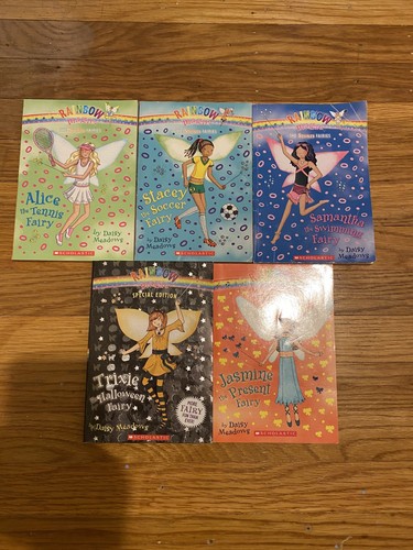 Rainbow Magic Stacey the Soccer Fairy Alice the Tennis Fairy Jasmine ...