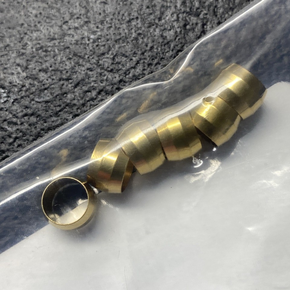 6x, BELMETRIC FER8DC 8MM LINE DOUBLE FERRULE CONICAL RING COHLINE 9020. ...