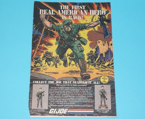 1994 GI JOE MAGAZINE ADVERT MAIL-IN TEASER HALL OF FAME US USA HASBRO ...