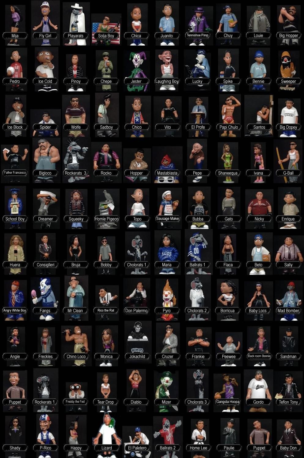 100 DIFFERENT LIL HOMIES NEW MINI FIGURES 1:32 SCALE GREAT STARTER SET ...