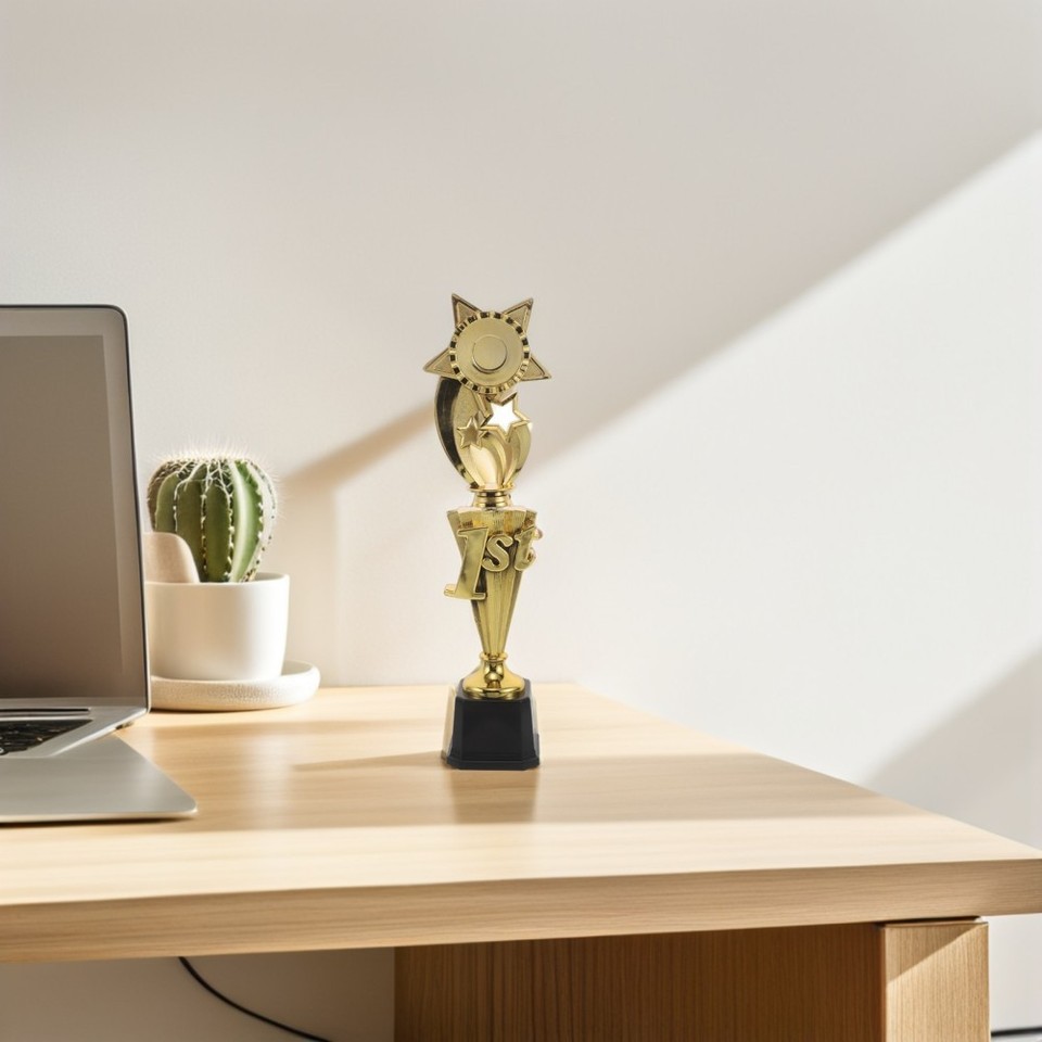 First Prize Plastic Trophy Small Award Basketball Participation Golden ...