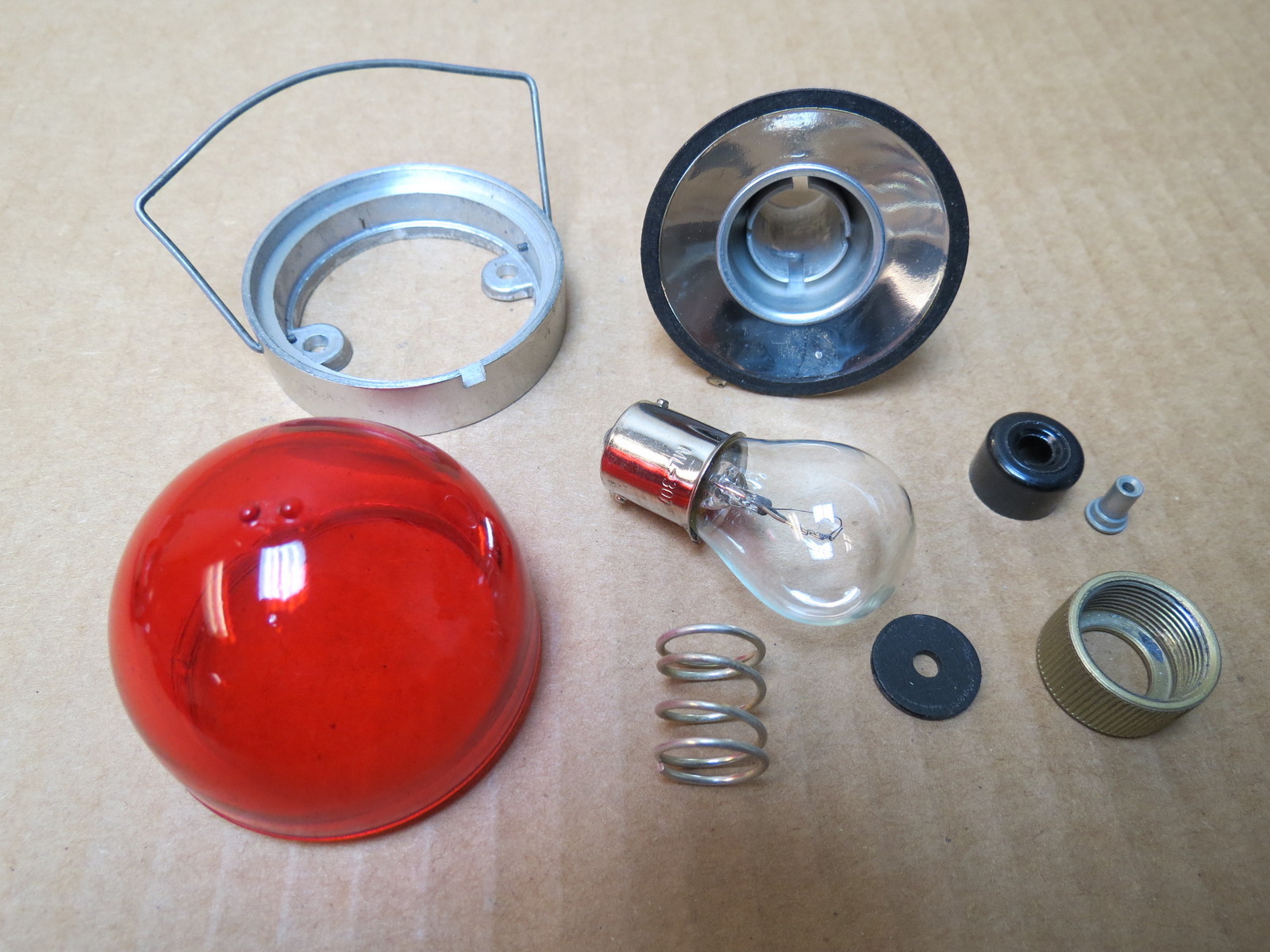Vintage 2" WWII Aircraft Nav Navigation Light w/Red Lens Grimes Model ...