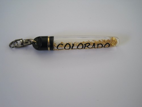 Colorado Vintage Souvenir Gold Leaf & Water Keychain | eBay