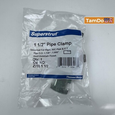 (Lot of 5) Thomas & Betts Z703 1 1/2" Superstrut Pipe Clamp | eBay