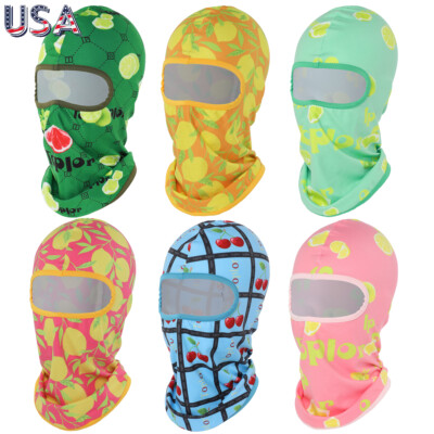 Kids Balaclava Ski Mask Hood Boys Girls Fleece Winter Face Mask Snow ...