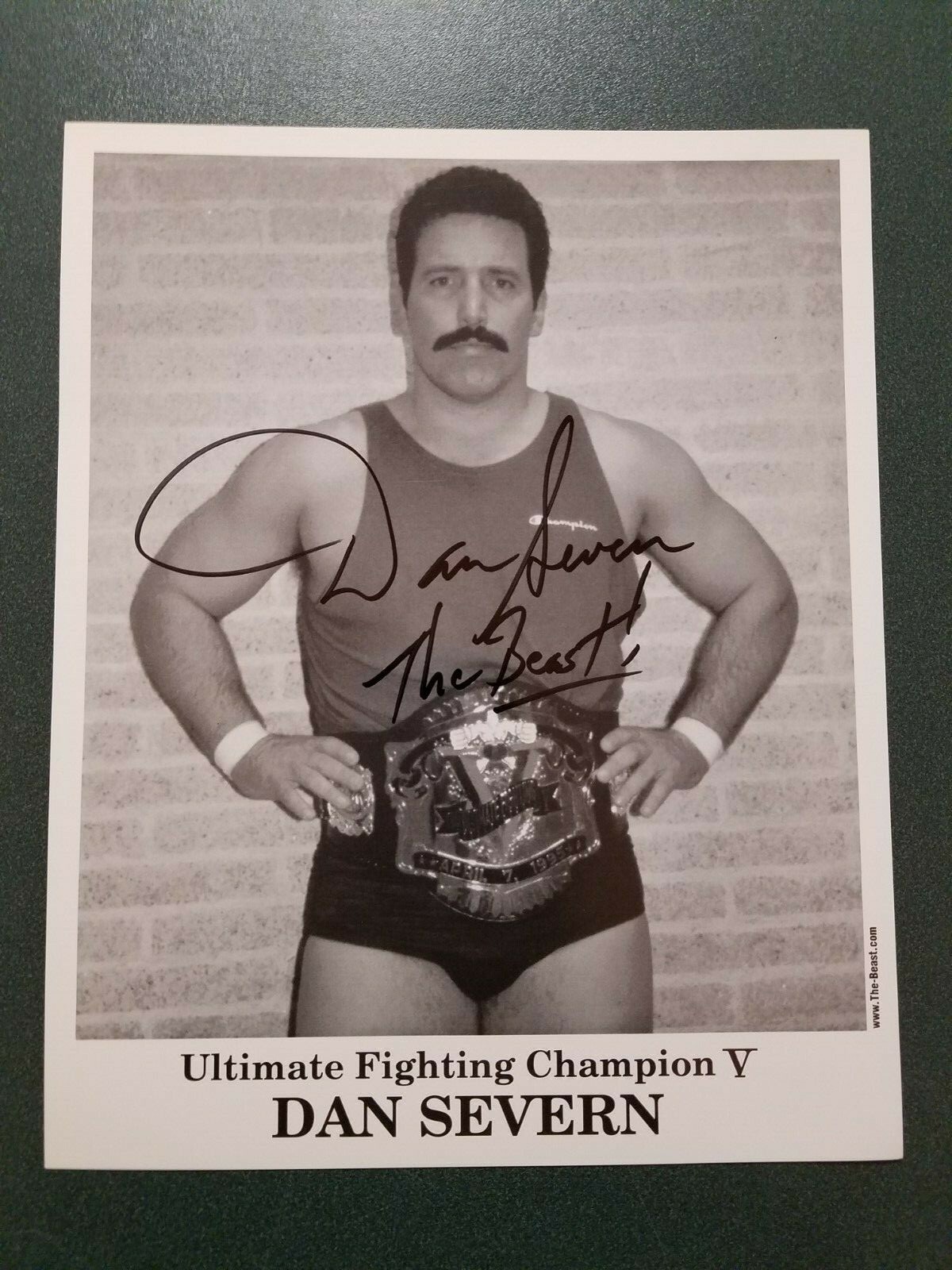 Dan Severn autographed 8x10 Photo - coa - Wrestling/MMA - Pose 8 | eBay