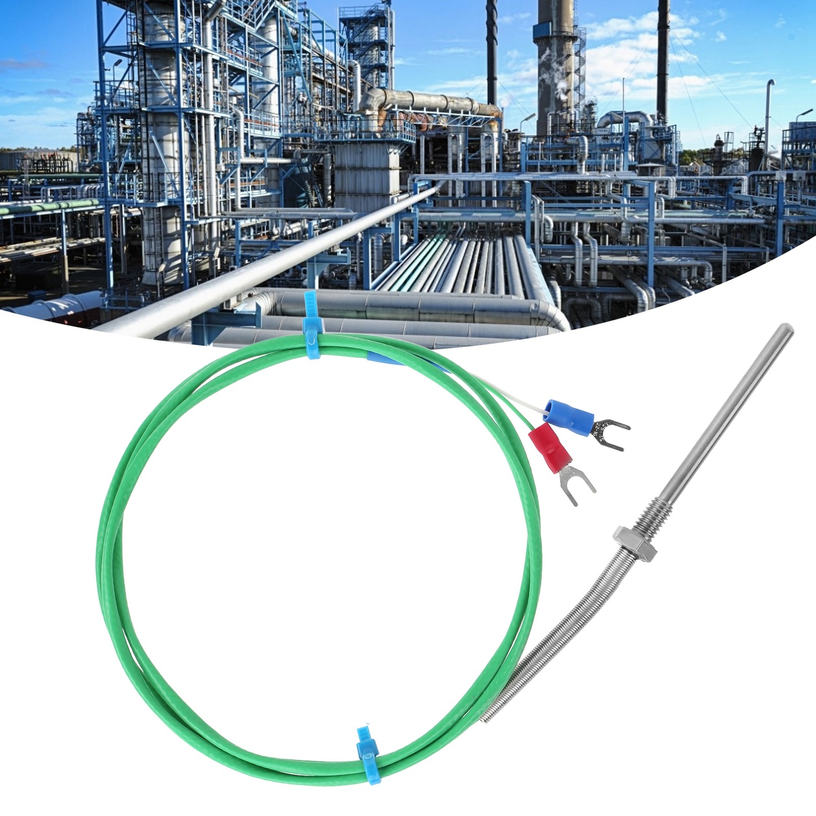 KType Thermocouple Probe Twisted Pair Shielded Screw Temperature Sensor ...