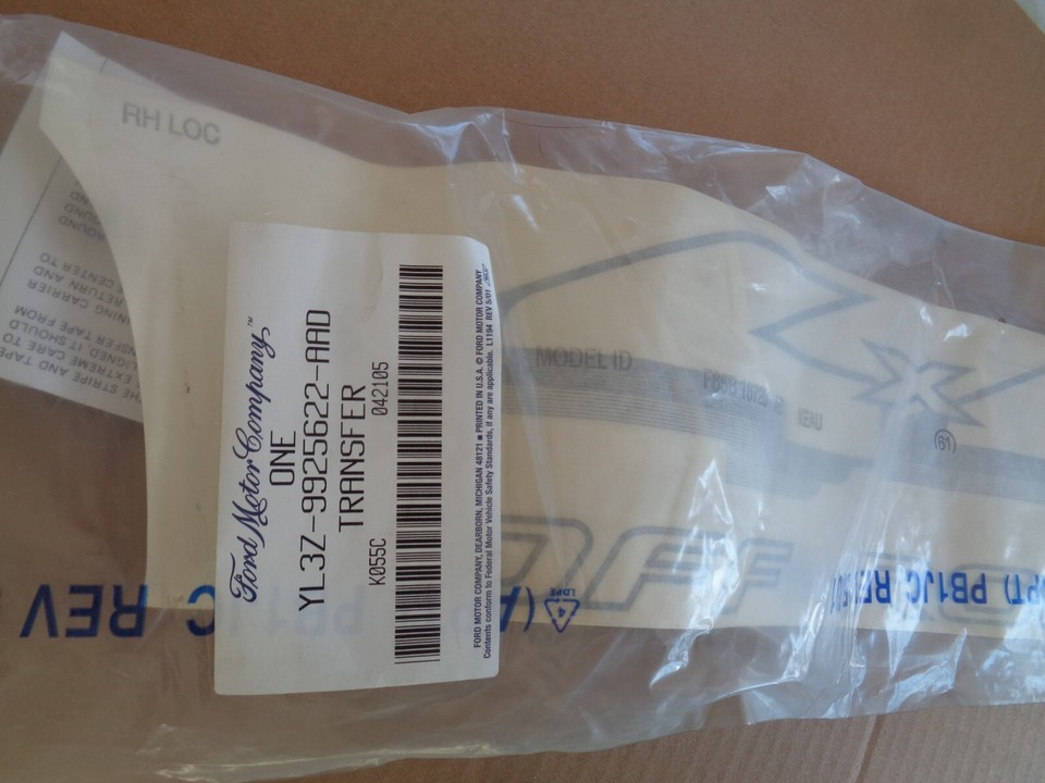 NOS FORD 2000 F150 "4X4 OFF ROAD" TRUCK BOX SIDE DECAL YL3Z-9925622-AAD ...