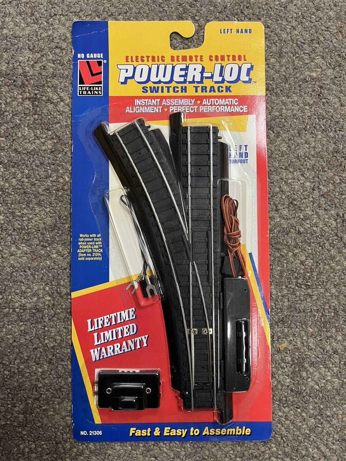Life-Like Trains HO Switch Track Power Loc Left Hand 21306 Factory for ...