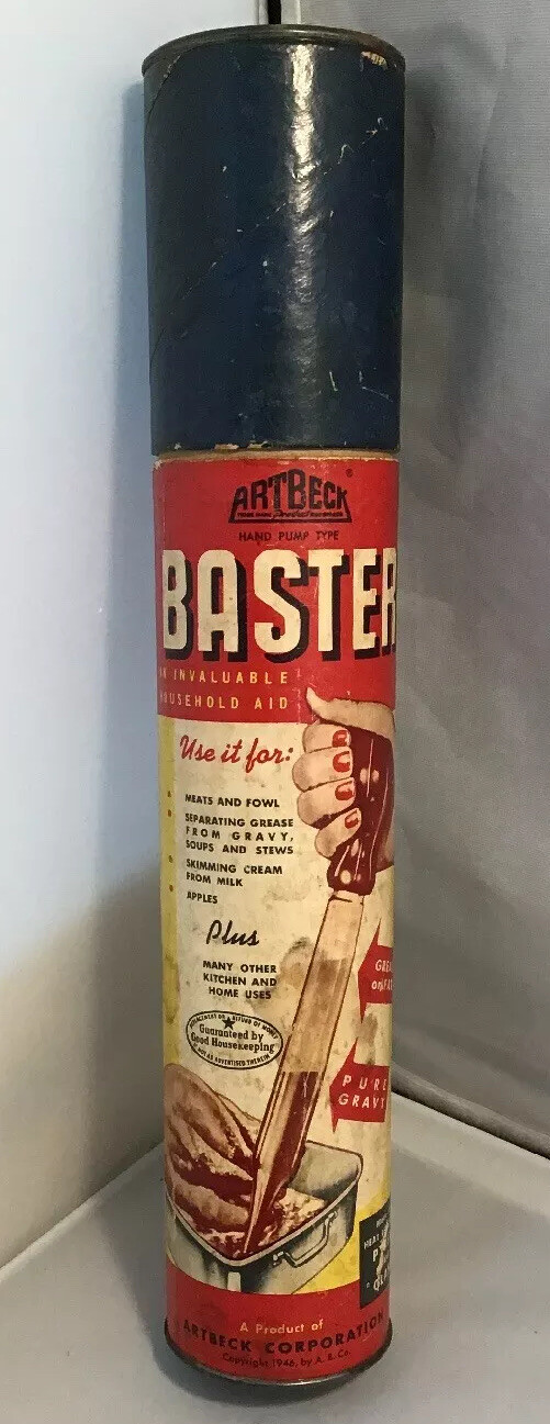 ArtBeck Retro Pyrex Glass Ham Baster Vintage 1946 in Original Tube ...