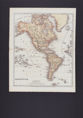 Landkarte map 1867: Amerika. North-South-America. | eBay