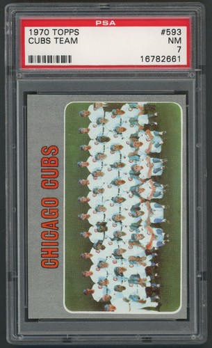 1970 Topps Chicago Cubs Team Card #593 PSA 7 NM | eBay