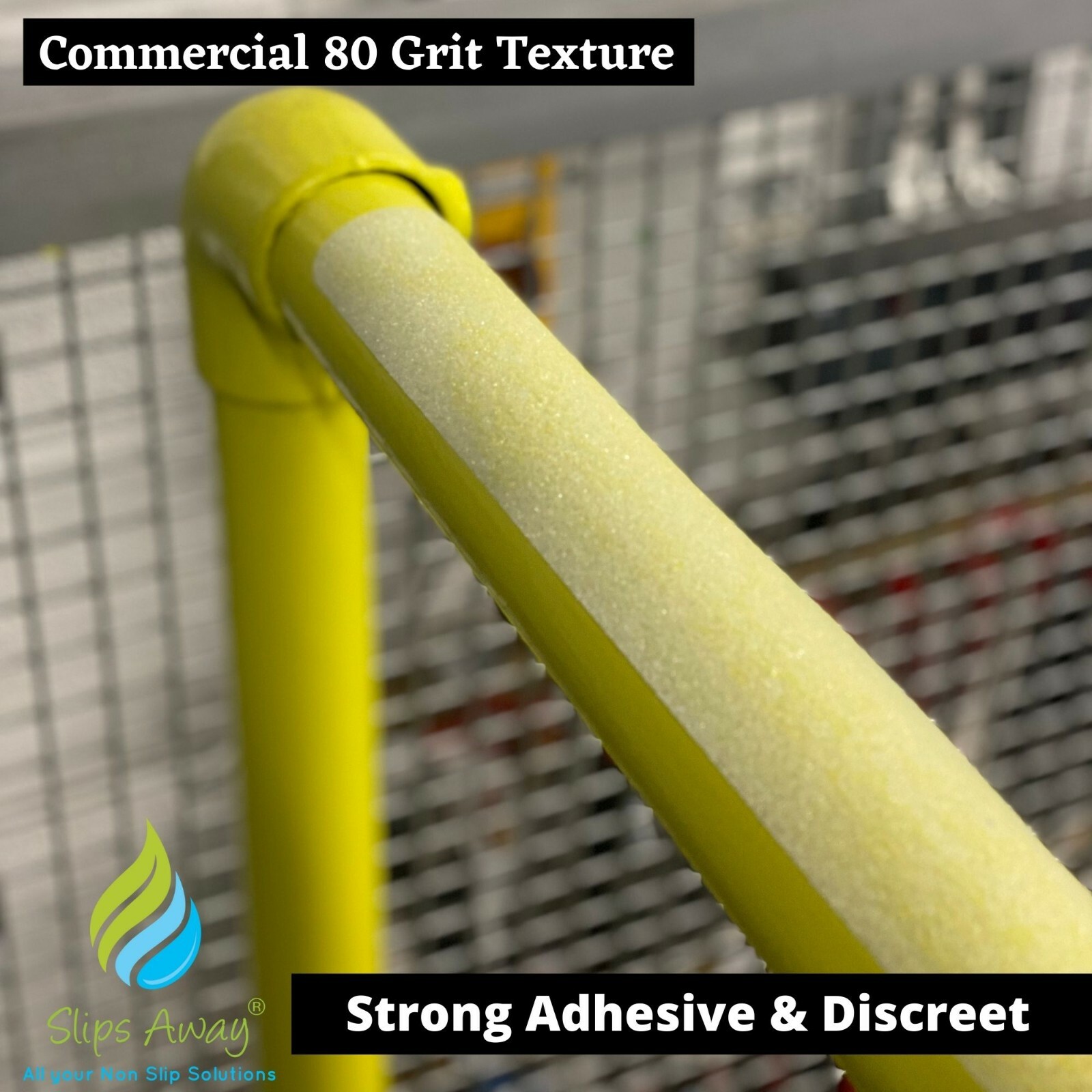 Anti-Slip Grip Tape 8x Pre-Cut Adhesive Slip Resistant Strips in Black ...