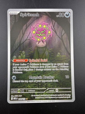 Pokemon TCG Spiritomb 148/132 Mega Evolution Illustration Rare NM | eBay