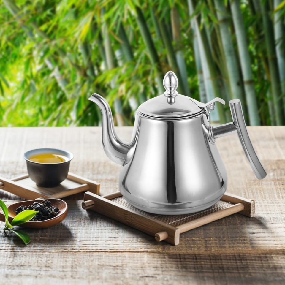 Tea Pot with Strainer Kitchen Kettle Teapot Stovetop for Loose Leaf ...