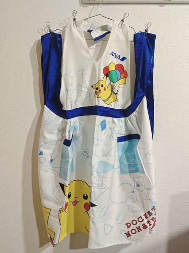Pokemon Flying Pikachu Jet Apron ANA Official Cabin Crew Souvenir ...