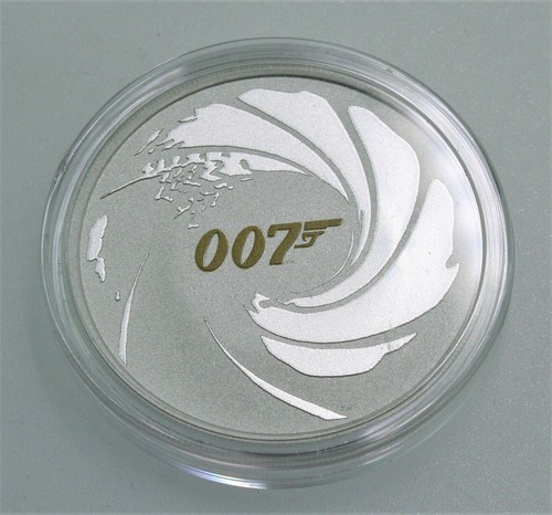 2021 Tuvalu James Bond 007 .999 1 oz Silver Colorized BU Coin in ...