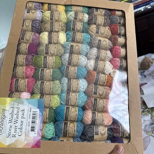 Scheepjes Yarns 22x River Washed + 36x Stone Washed Color Pack cotton ...