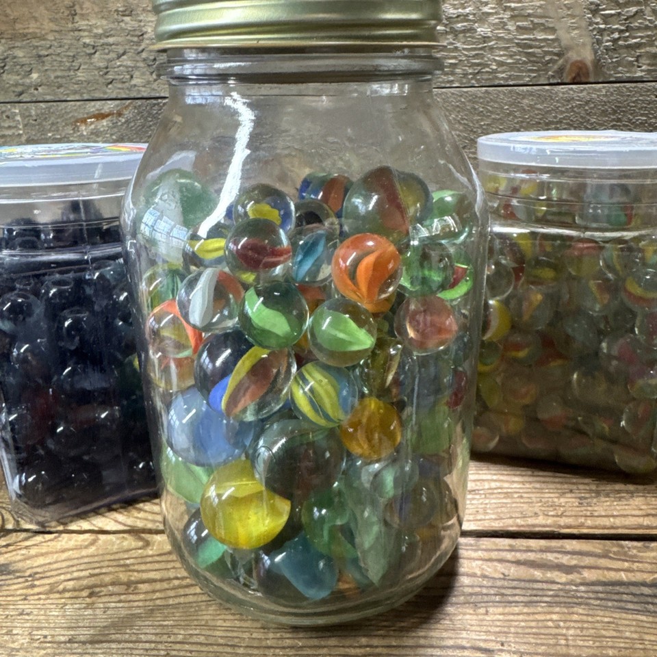 Lot Of Miscellaneous Marbles Different Sizes | eBay