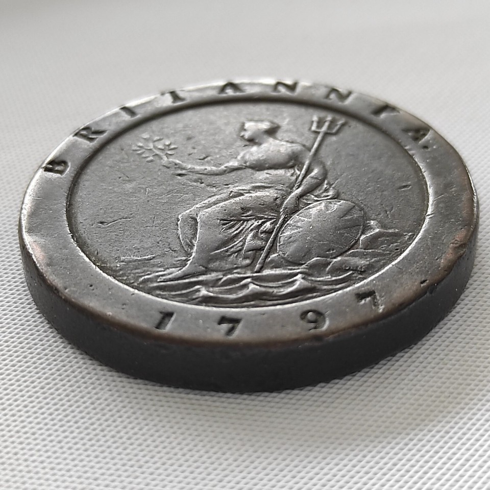 King George III Britannia Cartwheel Two Pence 1797 Coin | eBay UK