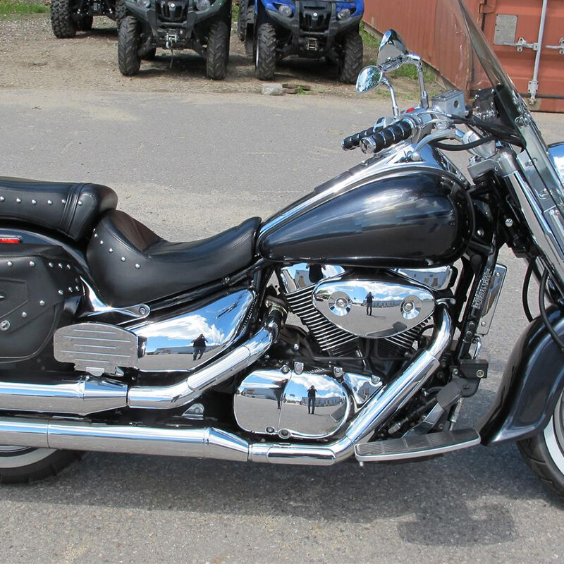 Chrome Battery Side Fairing Covers For Suzuki Boulevard C50 Boss C50B ...