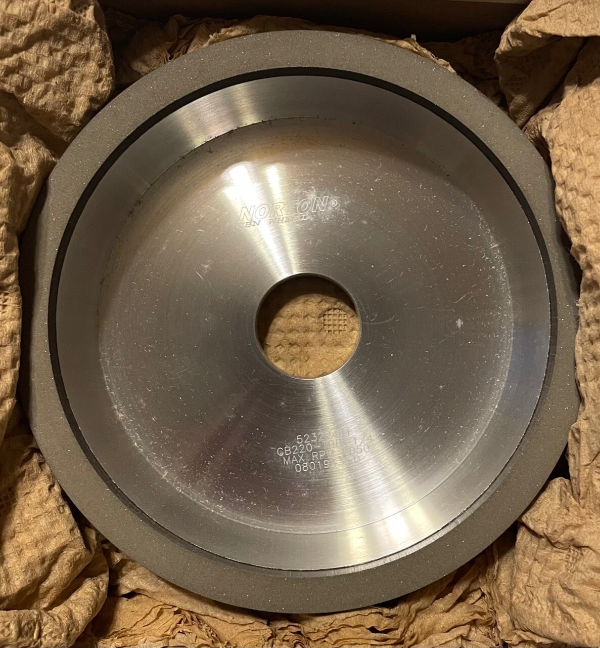 Norton Diamond Grinding Wheel 6"x 1-11/16 x 1- 1/4, CB220-TBB-1/4 | eBay